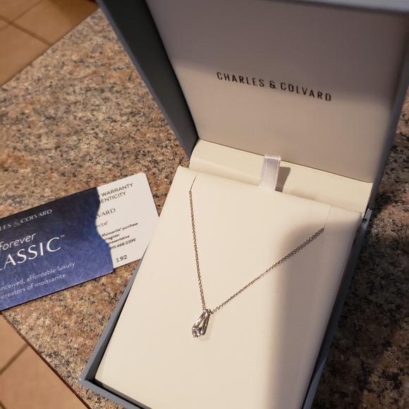 Charles & Colvard | Jewelry | Charles Colvard Moissanite Pendant | Poshmark
